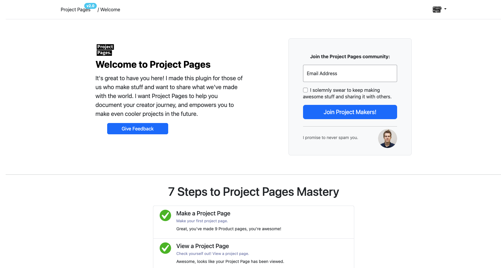 Getting Started with Project Pages - Project Pages